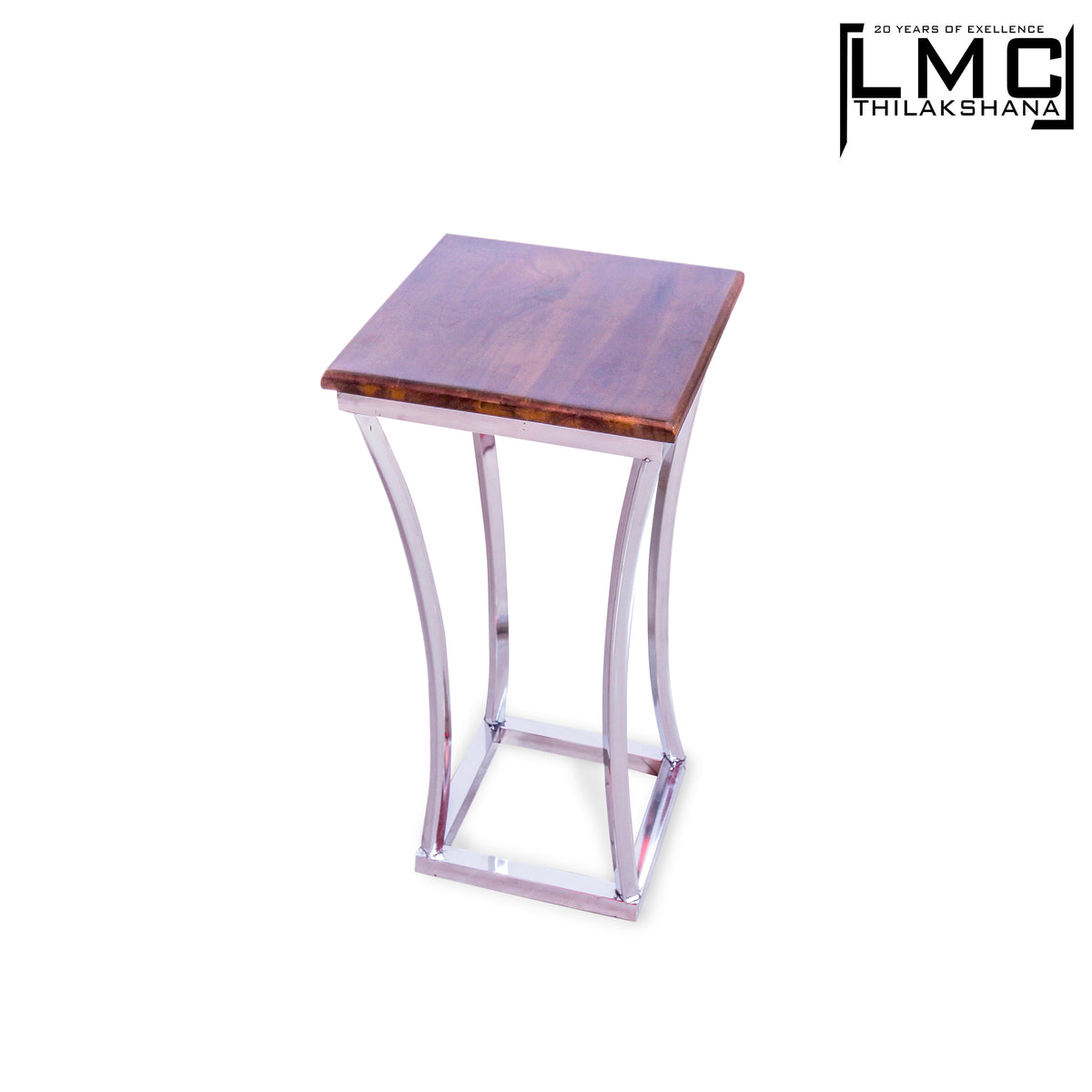 Stainless Steel & Wooden Juice Bar/Hotel/Bakery Stool | LMC Sri Lanka