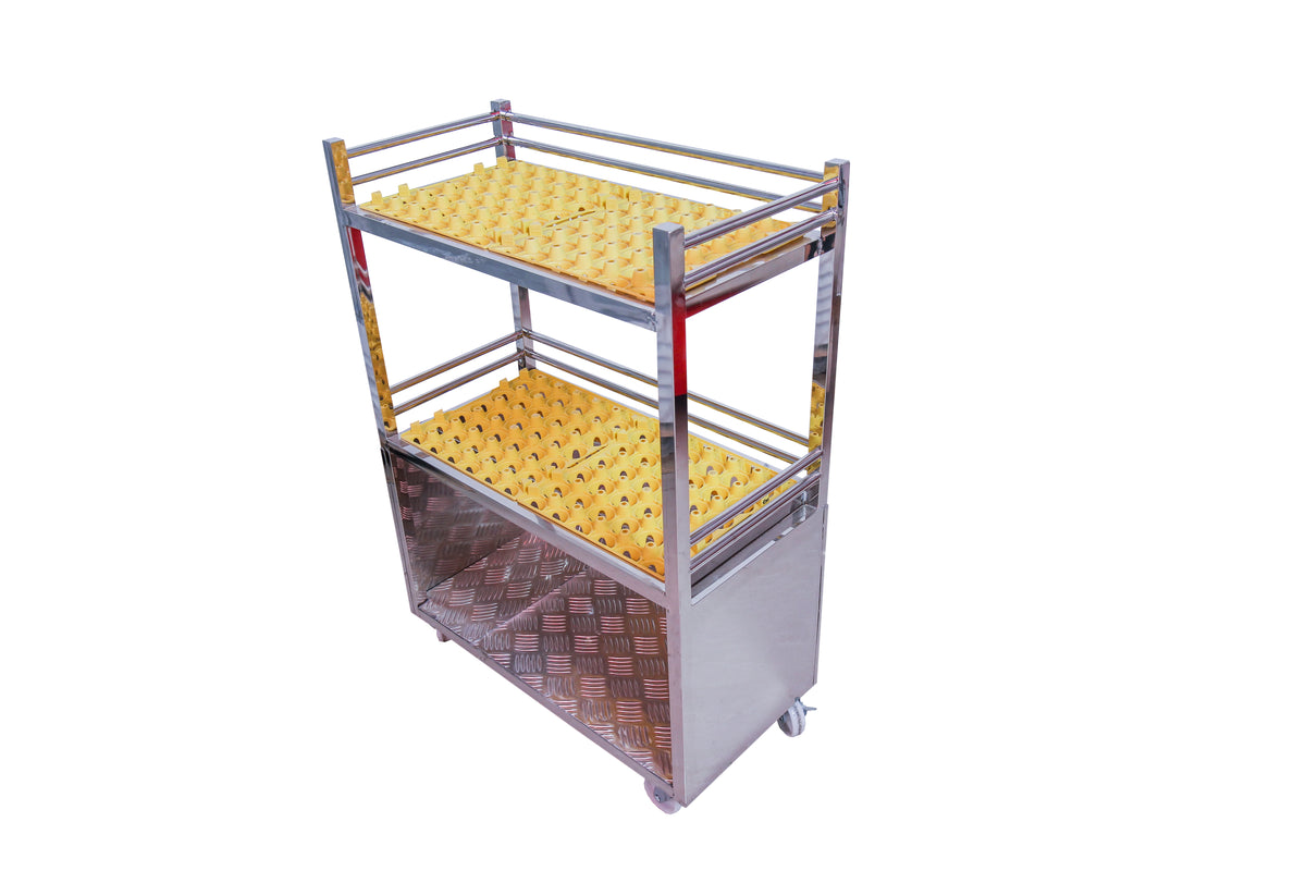 Stainless Steel Egg Rack/Showcase/Cupboard With Shelf | LMC Sri Lanka